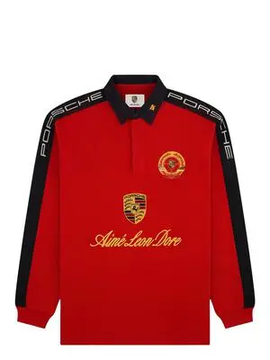 Aimé Leon Dore X Porsche Crest Rugby - Red