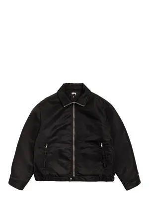 StÜssy Pile Lined Zip Jacket - Black
