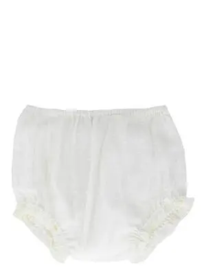 Gucci Ruffle Silk Blend Bloomers - Cream
