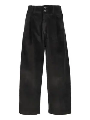 NICHOLAS DALEY Wide Leg Pleated Trouser - Black