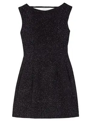 Maje Rhinestone-embellished Mini Dress - Black