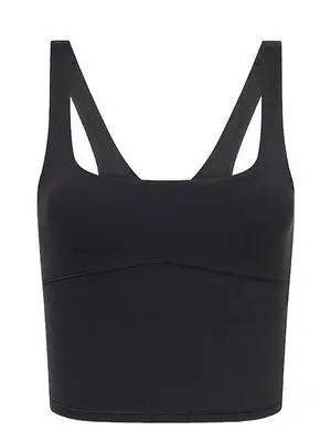 Vuori All The Form Square-neck Sports Bra - Black