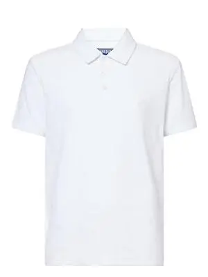 Vilebrequin Phoenix Terry Cotton-blend Polo Shirt - Blanc