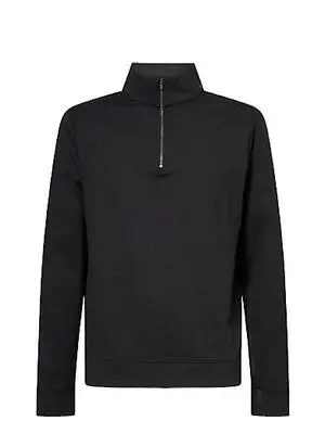Vuori Coronado Half-zip Stretch-jersey Sweatshirt - Black Heather