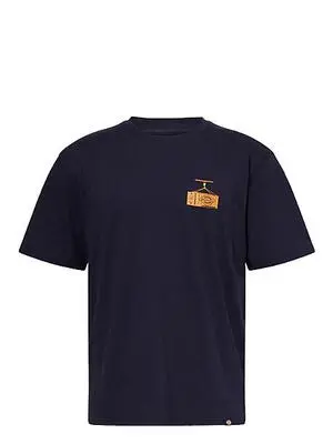 Dickies Apison Logo-print Cotton T-shirt - Night Sky