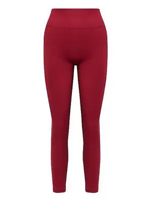 Bo+tee Sculpt Branded High-rise Leggings - Burgundy