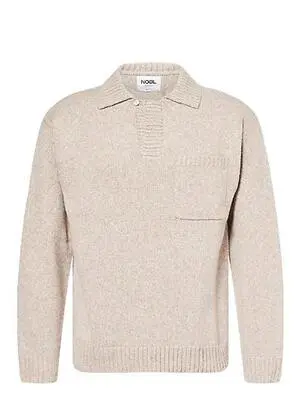 NOBL Long-sleeve Knitted Jumper - Beige