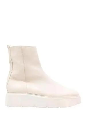 HOGL Platform Zip Boots - Neutrals
