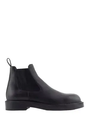 Emporio Armani Elastic-panel Chelsea Boots - Black