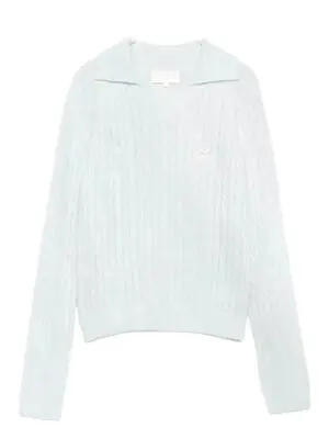 SHUSHU/TONG Cable-knit Top - Blue