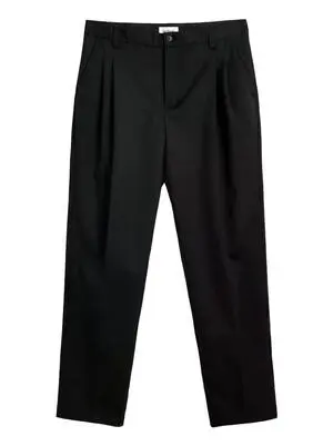 SOULLAND Marco Pleated Trousers - Black