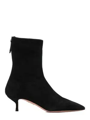AQUAZZURA Ankle Pointed Boots - Black