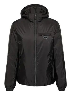 Prada Re-nylon Puffer Jacket - Black