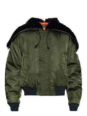 Dsquared2 Aviator Hooded Bomber - Green