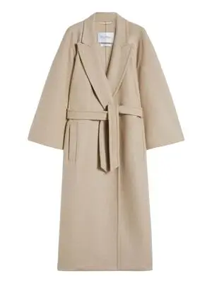 Max Mara Hand-sewn Flared Coat - Sand
