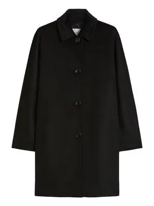 Max Mara Zibeline Camel Drap Coat - Black