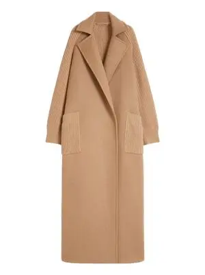 Max Mara Long Wrap Coat - Camel