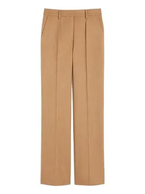 Max Mara Tailored Zibeline Trousers - Camel