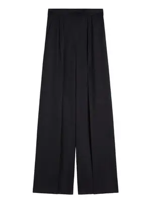 Max Mara Flared Wide-leg Trousers - Ultramarine