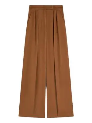 MAX MARA Wide Leg Zibeline Trousers