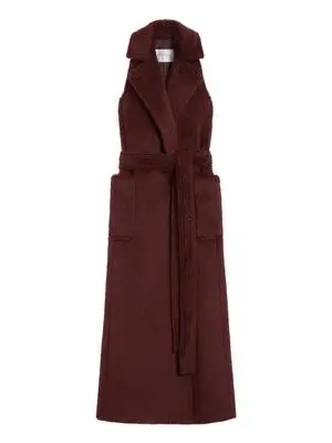 Max Mara Alpaca And Wool Coat - Cherry