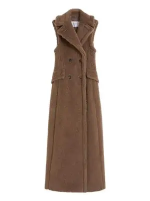 Max Mara Alpaca And Wool Teddy Coat - Brown