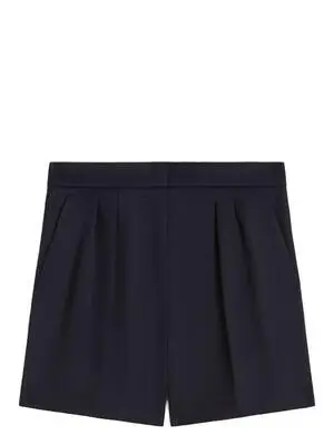 Max Mara Wool Tailored Shorts - Ultramarine
