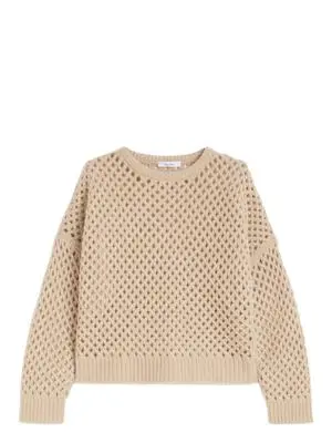 Max Mara Cashmere And Silk Jumper - Beige