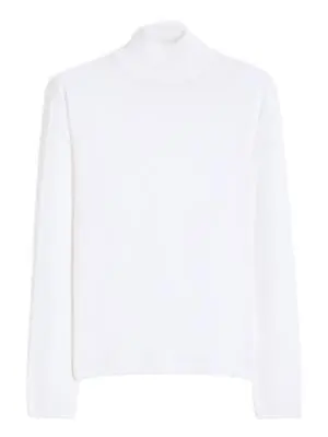Max Mara Cashmere Turtleneck Jumper White