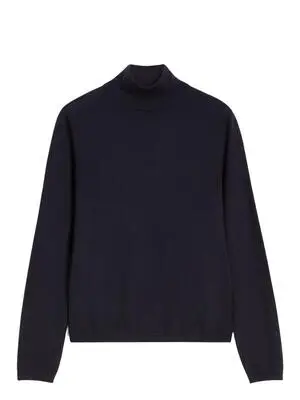 Max Mara Cashmere Yarn Turtleneck Jumper Ultramarine