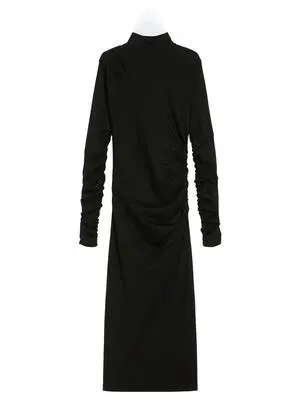 Max Mara Wool Jersey Maxi Dress - Black