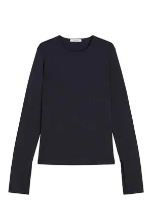 Max Mara Wool Jersey T-shirt - Ultramarine