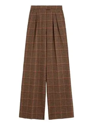 Max Mara Prince Of Wales Jersey Trousers - Multicolour