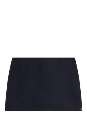 Max Mara Double-sided Wool Miniskirt - Midnightblue