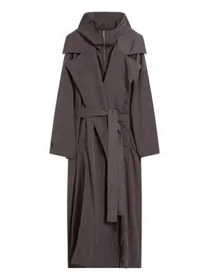 Max Mara Oversized Taffeta Trench Coat - Coffee