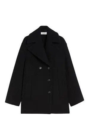 Max Mara Double-breasted Wool Jacket - Black