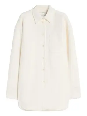 Max Mara Oversized Double Cloth Shirt - Milk