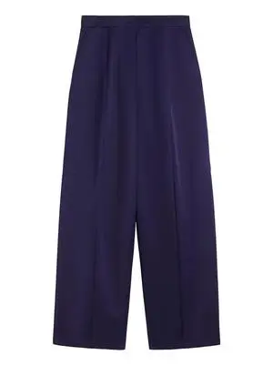 Max Mara Oversized Wide Leg Trousers - Dark Violet