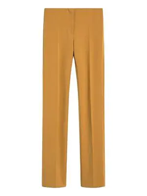Max Mara Low-rise Straight-leg Trousers - Ochre
