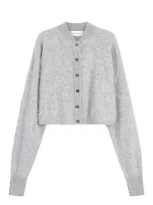 Max Mara Boxy-fit Cashmere Bomber Jacket - Medium Grey