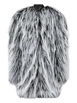 Max Mara Oversized Furry Jacket - Black