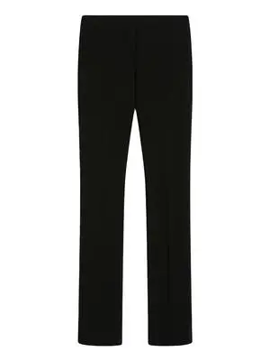 Max Mara Low-waisted Fitted Trousers - Black