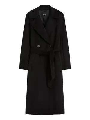 Max Mara Wool Midi Coat - Black