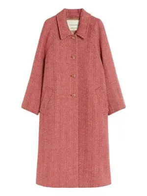 Max Mara Double-faced Wool Coat - Red