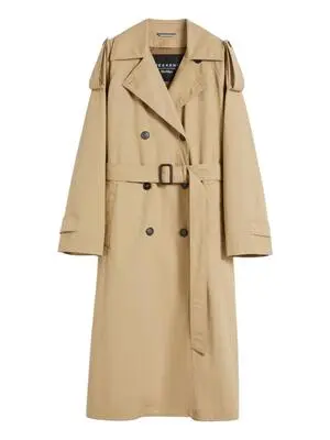 Max Mara Water-repellent Gabardine Trench Coat - Beige