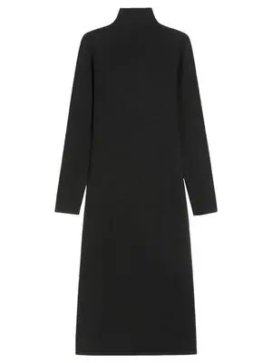 Max Mara Wool Knit Midi Dress - Black