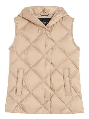Max Mara Gilet In Water-repellent Tech Fabric - Beige