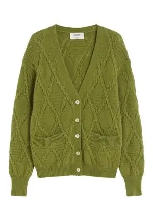 Max Mara Mohair-blend Cardigan - Green