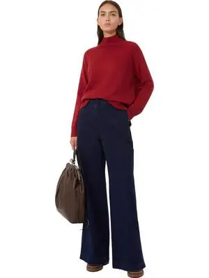Max Mara Cashmere Turtleneck Jumper - Berry Red
