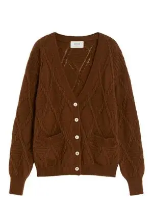 Max Mara Mohair-blend Cardigan - Brown
